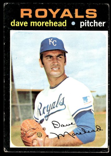 1971 Topps Dave Morehead #221 Kansas City Royals Baseball Card | eBay