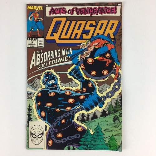 Marvel Comics Quasar Vol 1 No 5 Dec 1989 The Absorption Principle Comic ...
