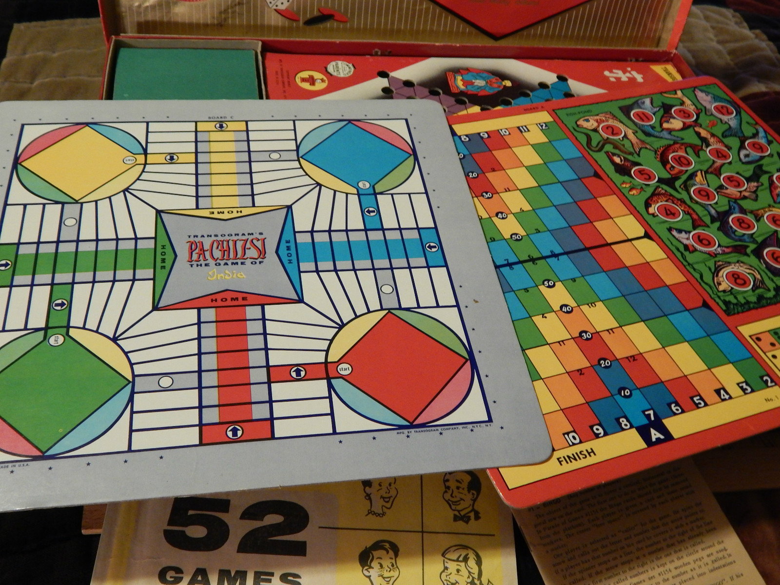 Transogram Co. Inc.(New York, NY) *52 Variety* Game Chest [Vtg.] Retro ...