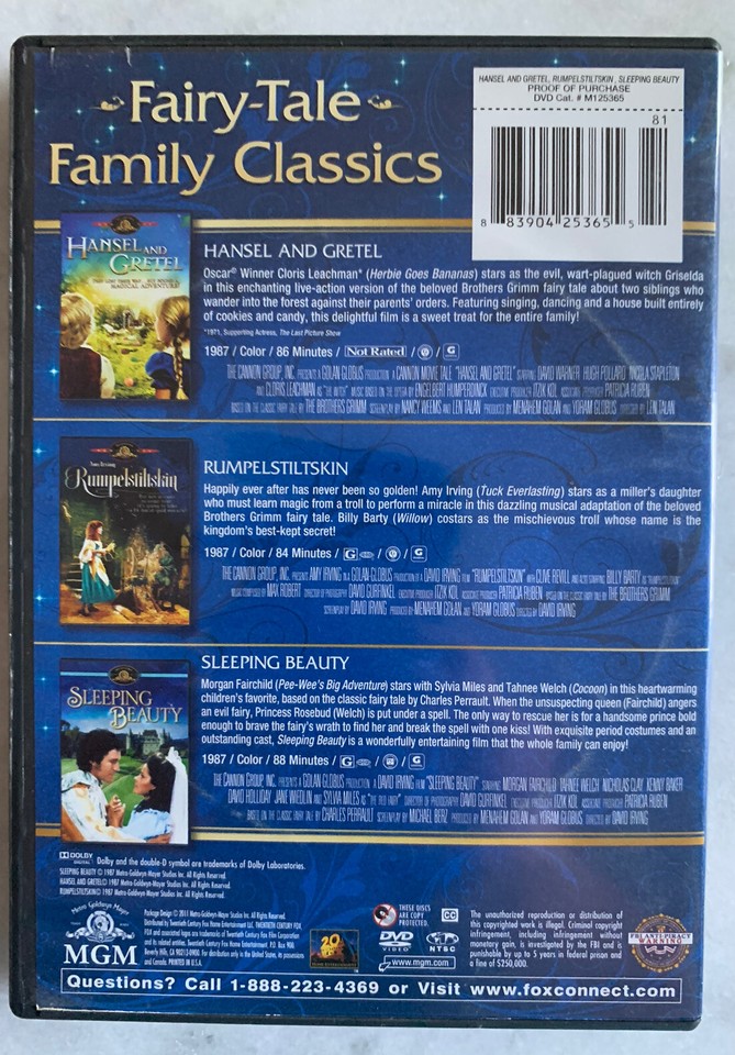 Fairy-Tale Classics Hansel and Gretel/Rumpelstiltskin/Sleeping Beauty 2 ...