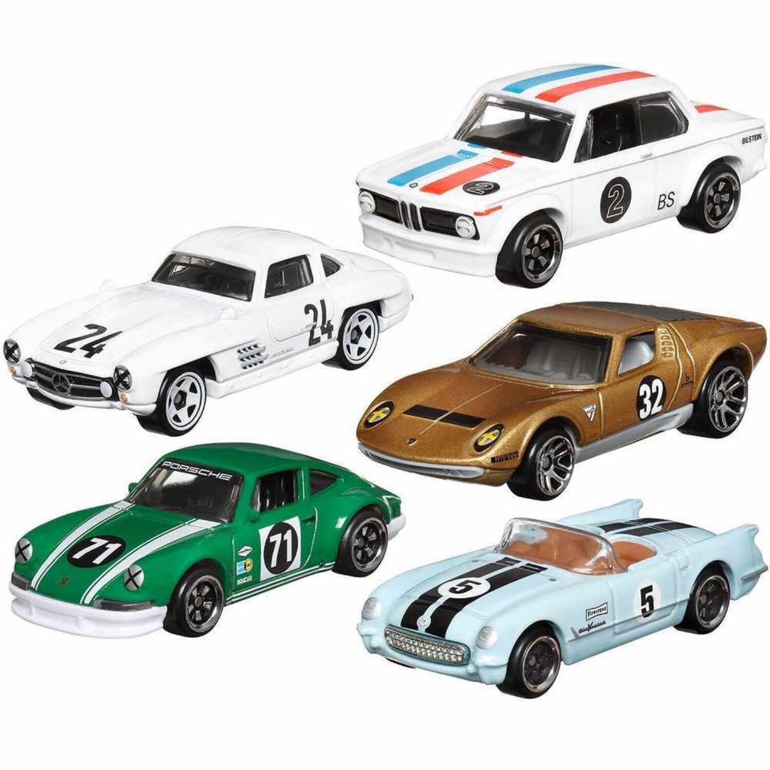 HOT WHEELS VINTAGE RACING CLUB ASST. HRT81 DIECAST 1:64 LAMBORGHINI ...