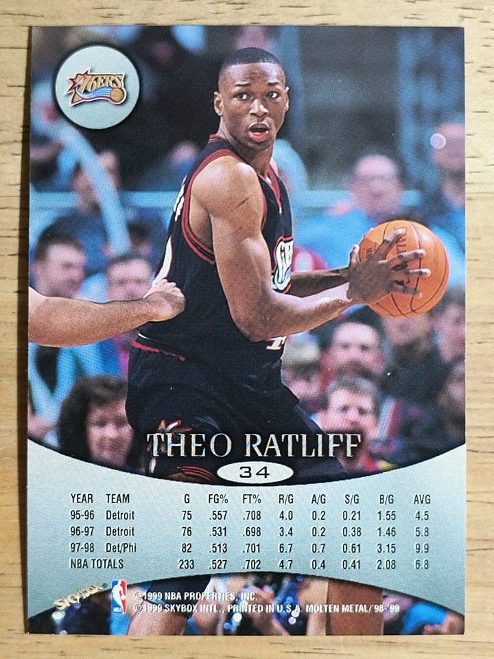 1998-99 SkyBox Molten Metal #34 Theo Ratliff | eBay
