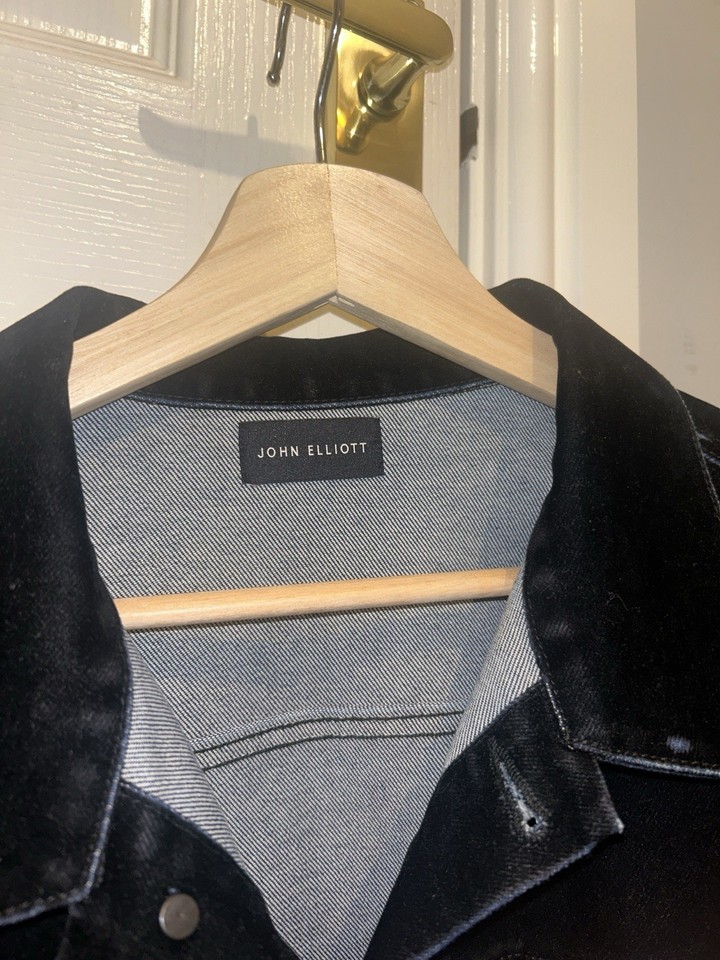 John Elliott Thumper Jacket Type II Crush Flock Black Mens Large ...