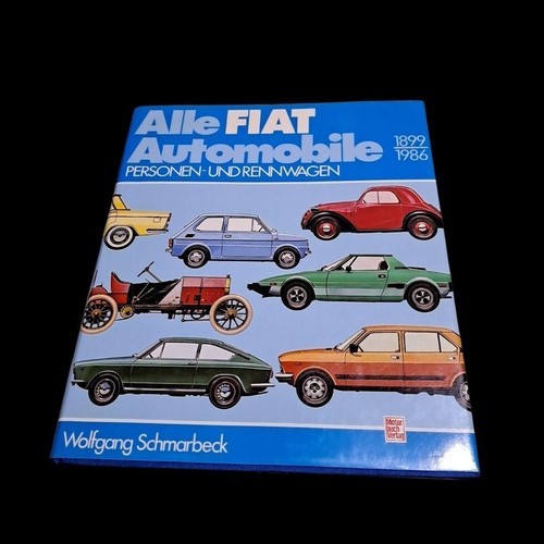Rare foreign book Alle FIAT Automobile 1899-1986 | eBay