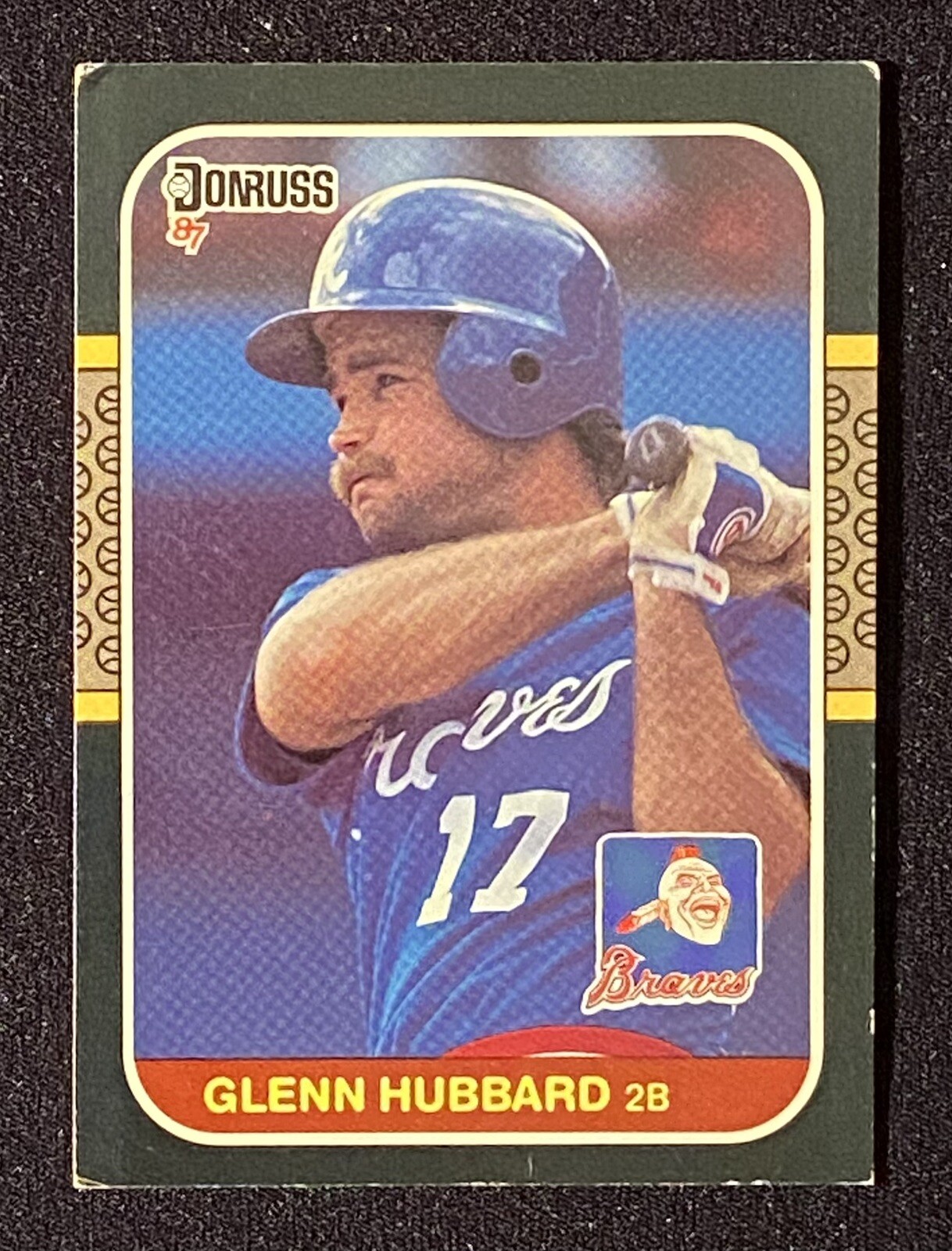 Glen Hubbard 1987 MLB Atlanta Braves Second Baseman Baseball Card ...