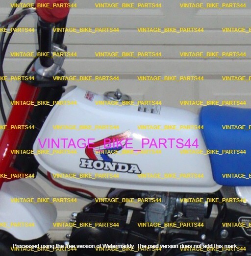 Honda ATC70 ATC 70 White Painted Steel Fuel Petrol Tank 1978-1985 Model ...