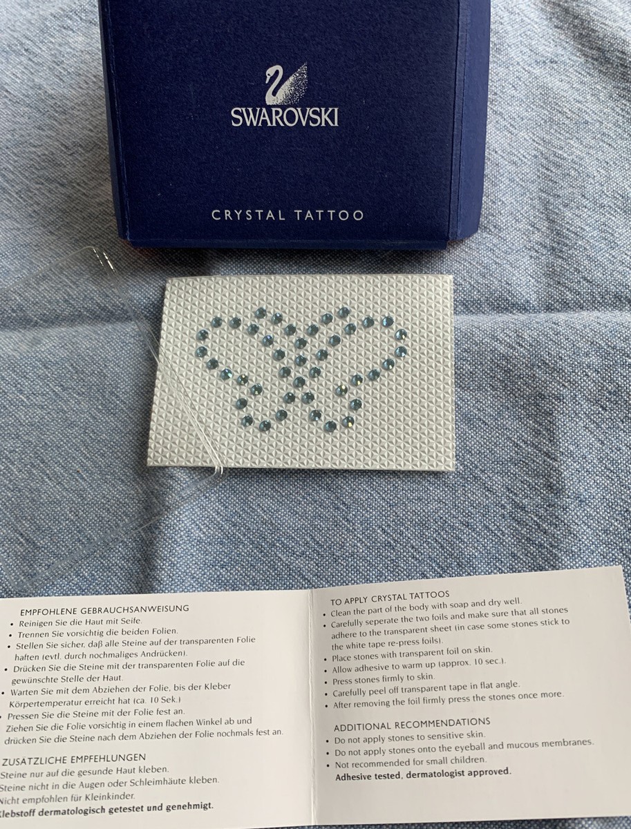 Swarovski Haut Tattoos Temporary Flash Tattoo Hands Lines & Dots