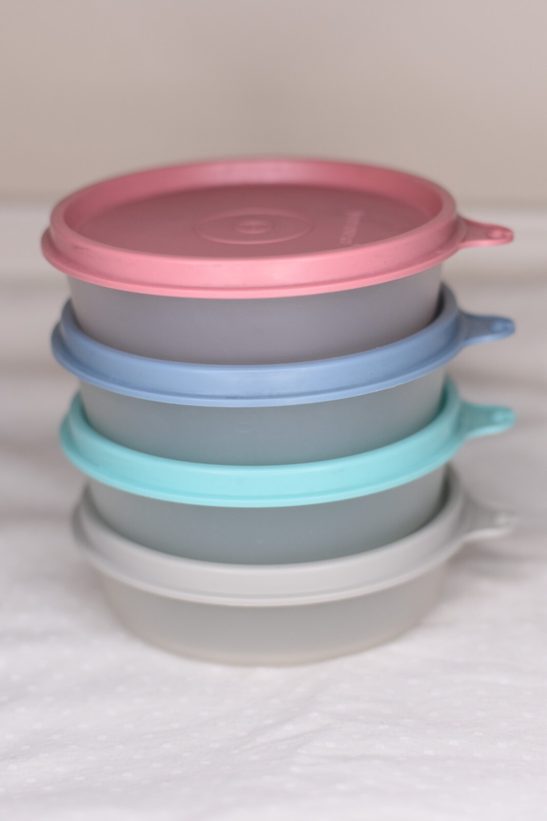 TUPPERWARE USA VINTAGE #1286 Little Wonders Set of 4 Containers with ...