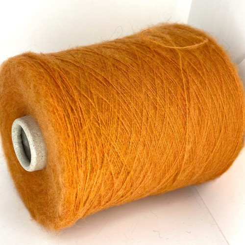 Orange BABY ALPACA WOOL BLEND Yarn Cone for LACE WEIGHT *USA TARIFF ...