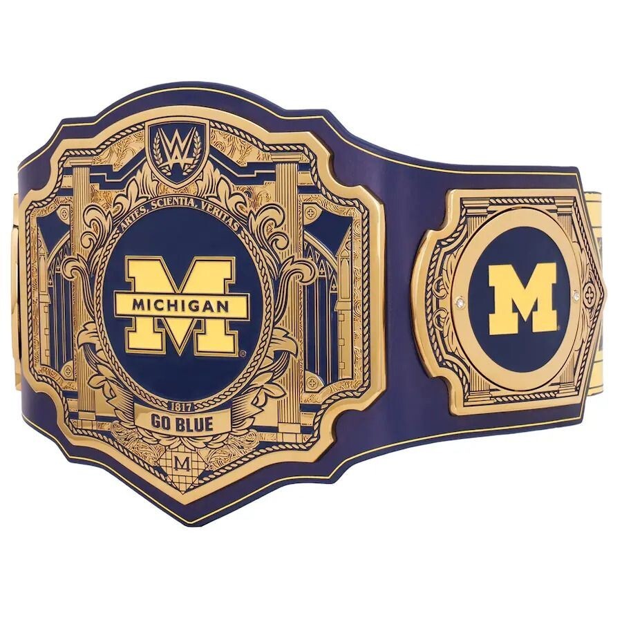 Michigan Wolverines Championship Belt WWE Legacy Title 4mm Zinc | eBay