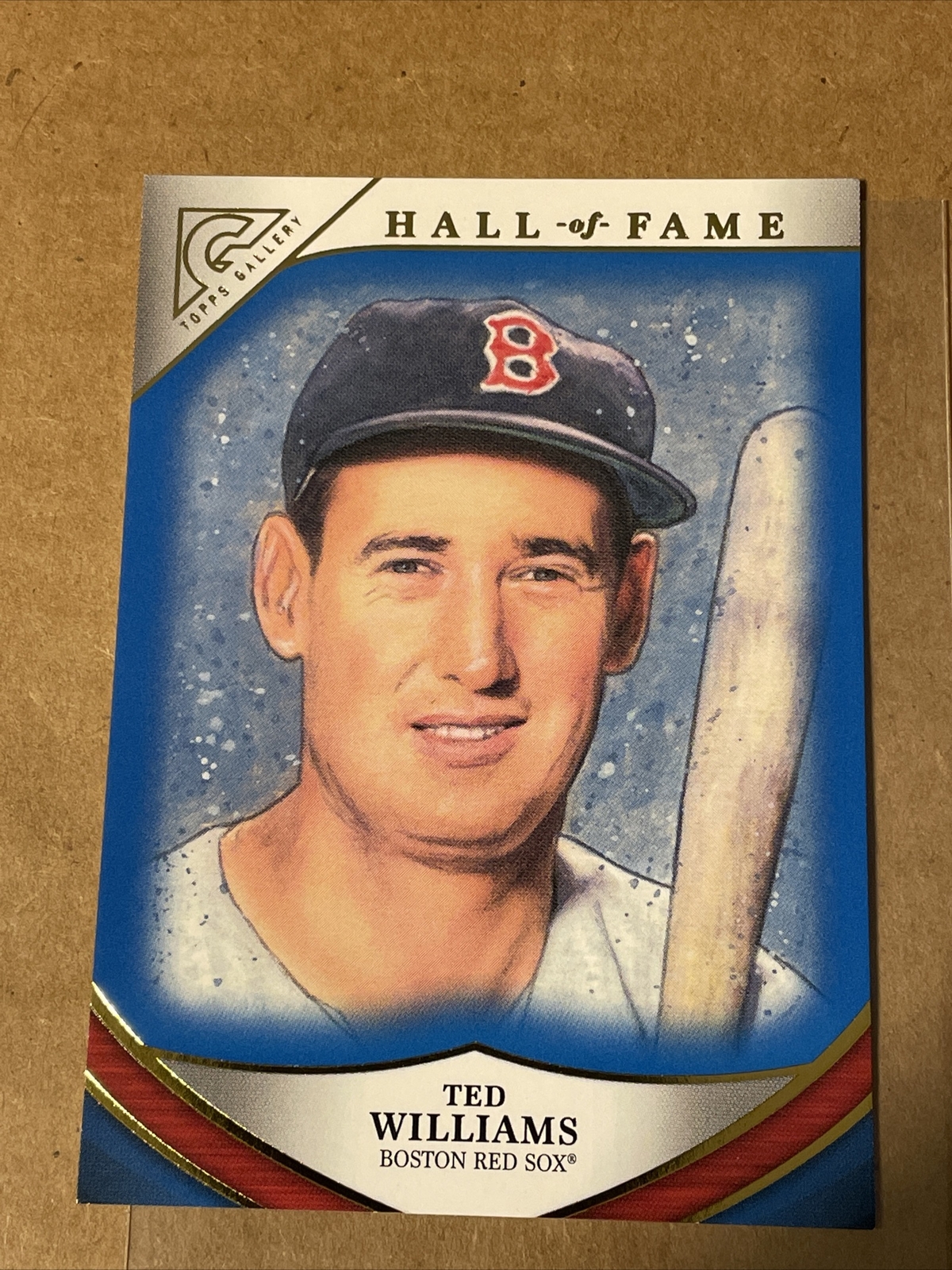 2019 Topps Gallery Ted Williams Hall Of Fame Blue HOFG-12 Card /99 SP ...