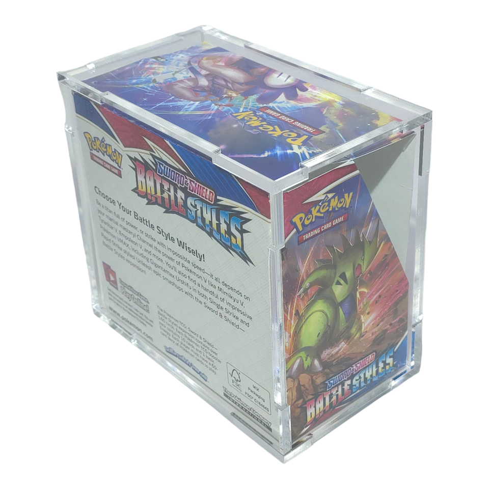 Acrylic Display Case Box for Pokemon TCG Booster Box (UV Protection USA ...