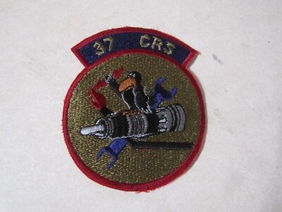 MILITARY PATCH VINTAGE OLDER US AIR FORCE 37 CRS COMPONENT REPAIR ...