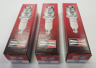 Champion CJ8 843 Spark Plug fits Lesco 010769 John Deere AM54450 (3 ...