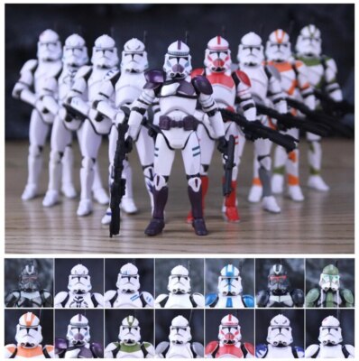 Lot of 5 Star Wars 501st 442nd Utapau Shock Razor BMF Clone Trooper 3. ...