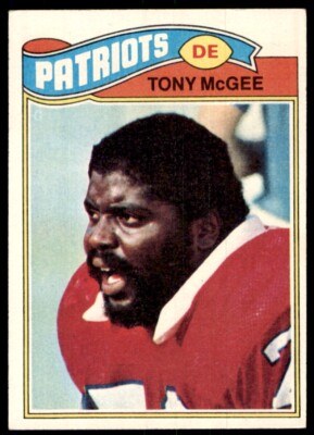 1977 Topps Tony Mcgee Football Card New England Patriots #378 | eBay