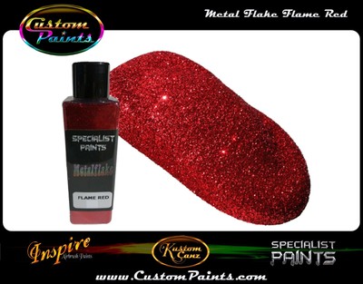 Metal Flake - FLAME RED - Premium Quality, Auto Grade, Custom Paint ...