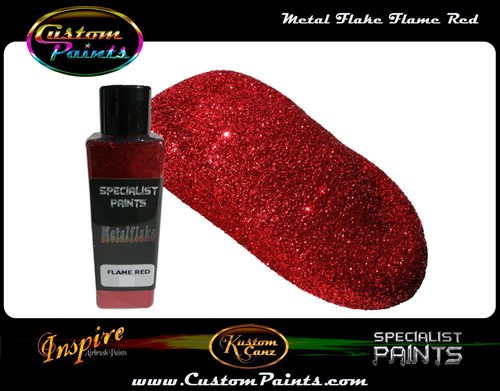 Metal Flake - FLAME RED - Premium Quality, Auto Grade, Custom Paint ...