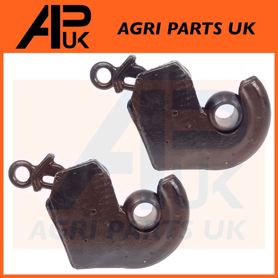 2 X Cat 2 Link Quick Hitch ball Weld on End for Zetor Leyland Deutz ...