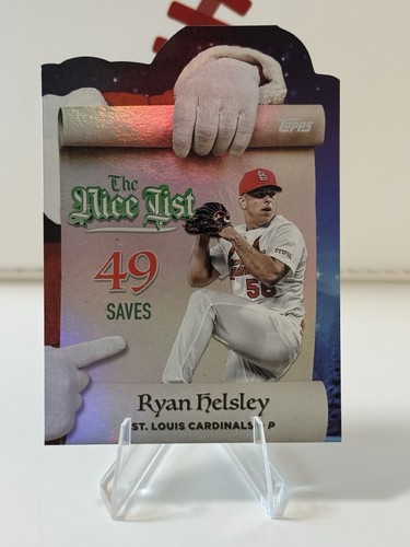 Ryan Helsley 49 Saves Foil 2025 Topps Holiday Baseball The Nice List ...