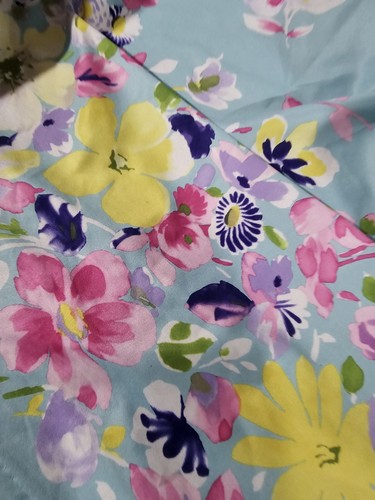 Secret Treasures Blue Floral Sleep Dress Gown Mumu Women's Size Medium ...