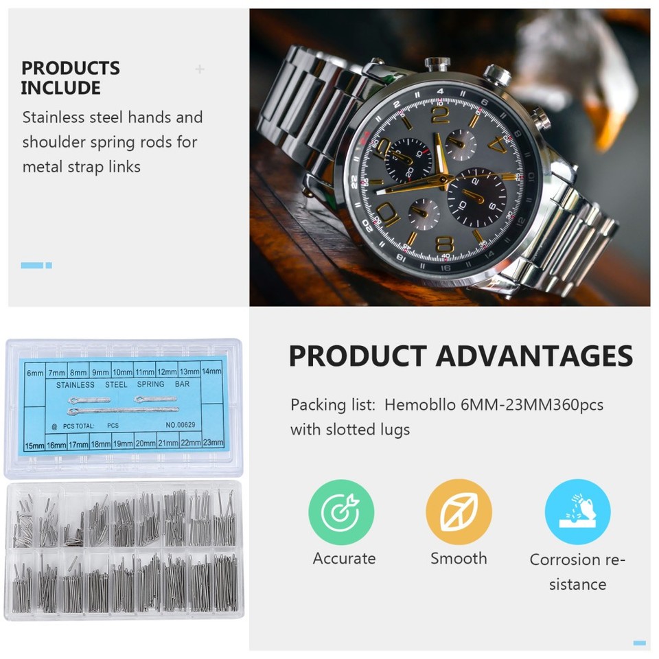 Seamless Lugs Replacement Pin Watch Bracelet Link Pins Accessory | eBay UK