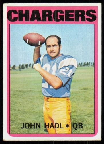 1972 Topps John Hadl San Diego Chargers #15 | eBay