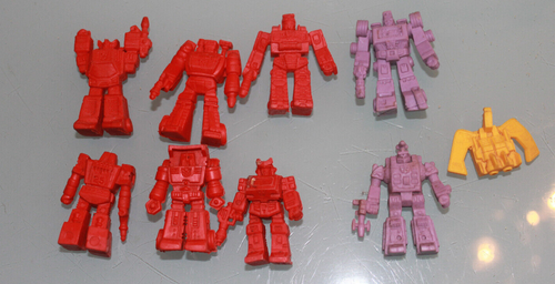 Transformers eraser Set Konno Sangyo Tomy Takara Hasbro Rare difficult ...