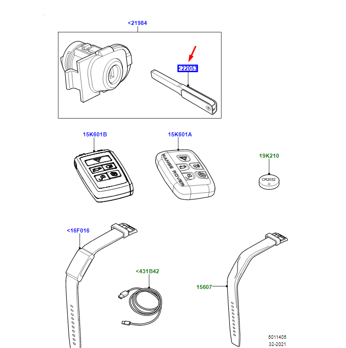 LAND ROVER RANGE ROVER VELAR L560 Key LR027978 NEW GENUINE | eBay UK