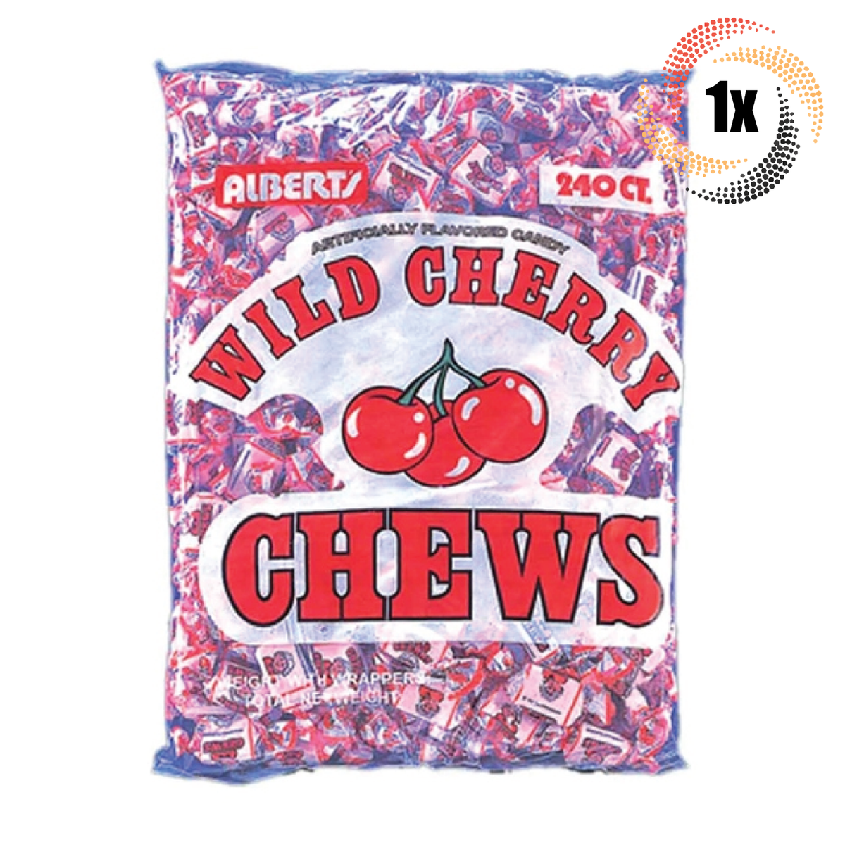 Alberts Fruit Chews Candy ALBERT'S Fruit Chews, Assorted Flavors, 240