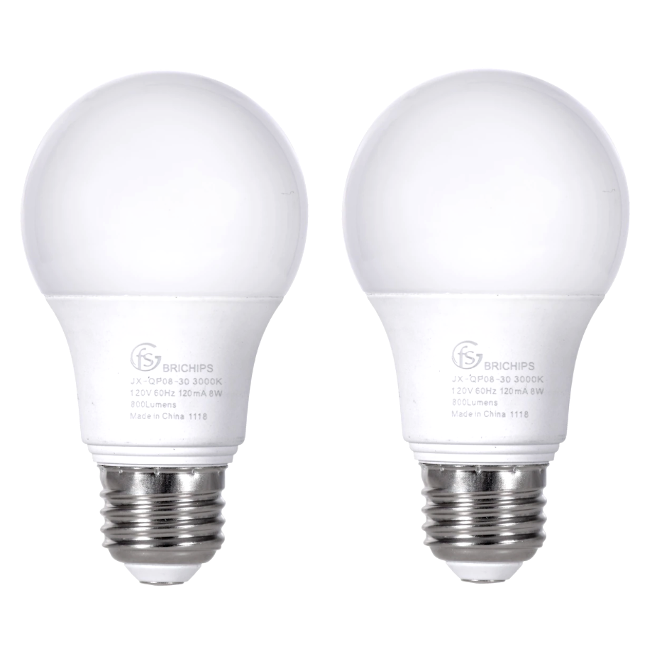 2LED Light Bulb 60 Watt Equivalent 8w actual Energy Saving Lightbulbs ...