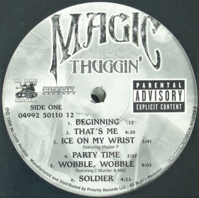 MAGIC "THUGGIN'" 1999 2X VINYL LP ALBUM C-MURDER, MASTER P, MIA X, RARE ...