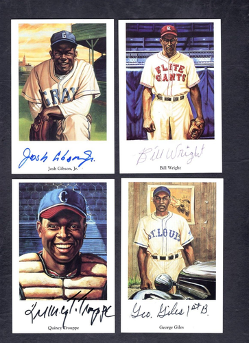 Signed Negro League Ron Lewis Photo Postcard Set Series One Autographed ...