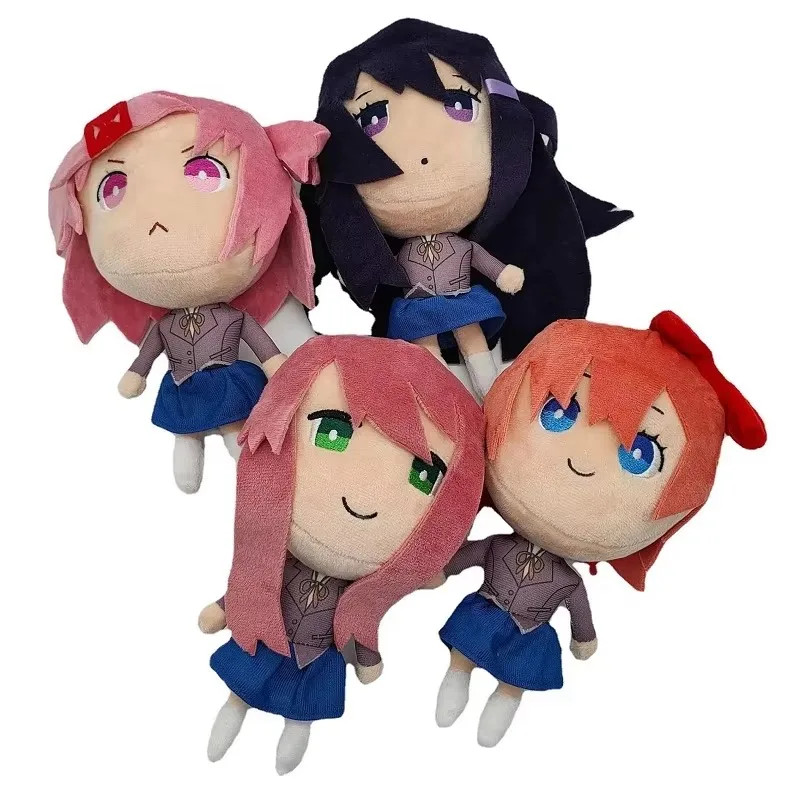 Anime Doki Doki Literature Club Monika Natsuki Sayori Plush Doll Toy ...