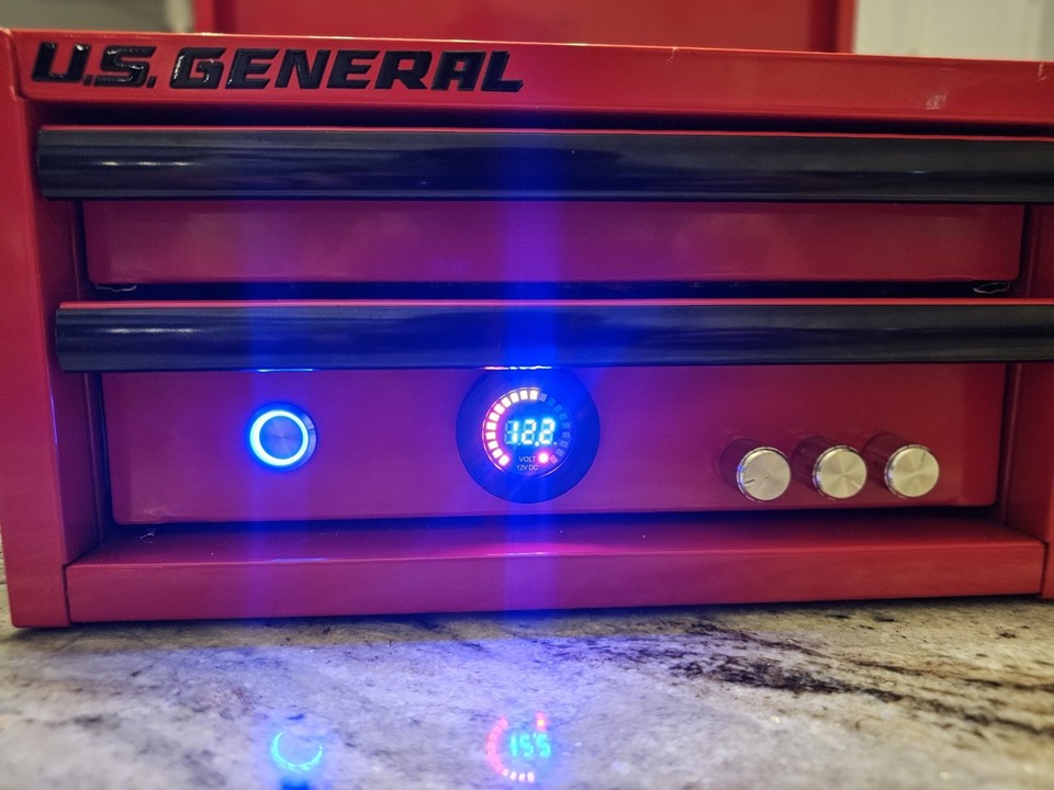 Custom U.S. General Mini Tool Box Bluetooth Speaker With LEDs – 11” x 6 ...