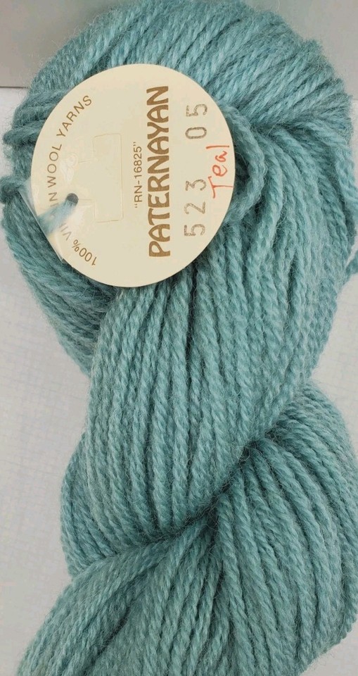 2.9 oz Paternayan Cut Skein Hank Tapestry Needlepoint Yarn 523 Teal ...