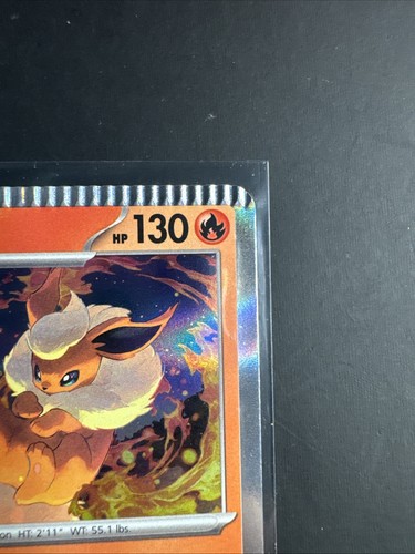 Flareon Holo 136/165 Scarlet & Violet 151 Pokemon Card Crimp Error | eBay