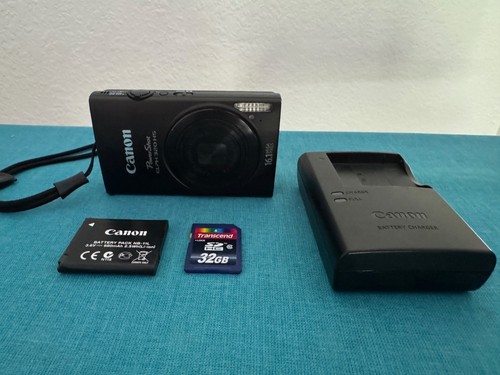 Canon PowerShot Elph 320 HS 16.1MP Digital Camera w/Battery, Charger ...