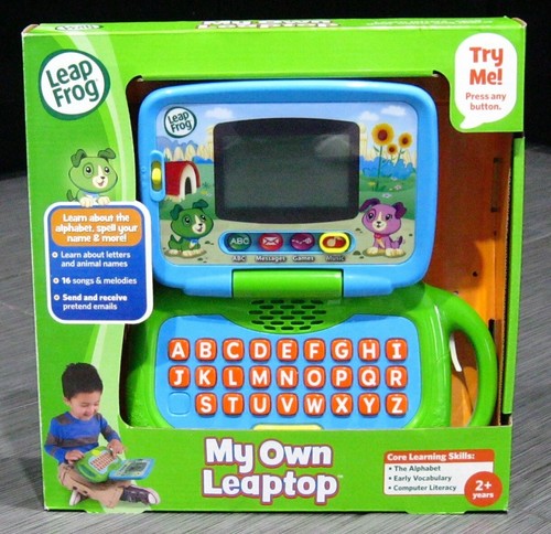 LeapFrog Leapster MY OWN LEAPTOP Laptop Computer with Instructions BOX ...