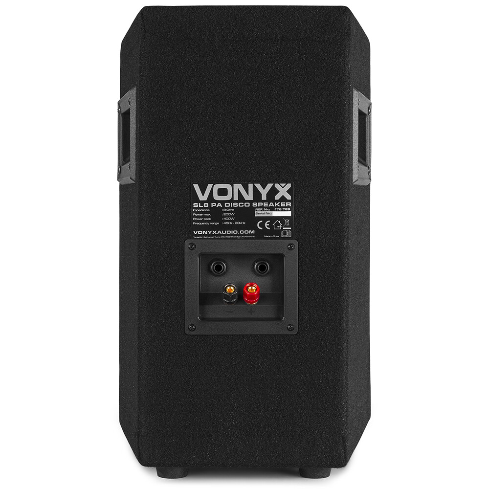 Vonyx SL8 8" PA Speaker Mixer Amp Stands - Complete Band PA System ...