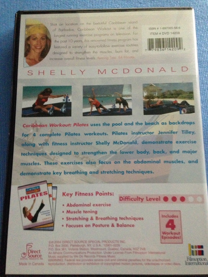 Caribbean Workout - Pilates (DVD, 2004) Shelly McDonald 779836142092| eBay