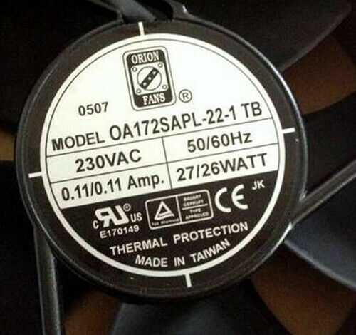1pcs TB 230V cooling fan ORION FANS OA172SAPL-22-1 | eBay