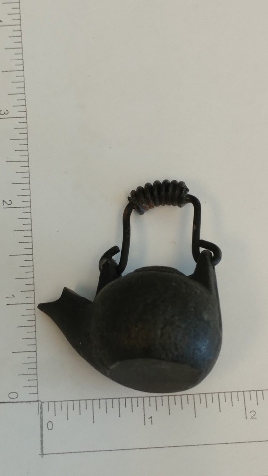 Lot 8X Name Card Holder USED Cast Iron Kettle name note holder table ...