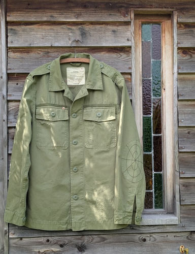 &Sons Trading Co. Flag Overshirt | Army Green | XL | New without Tags ...