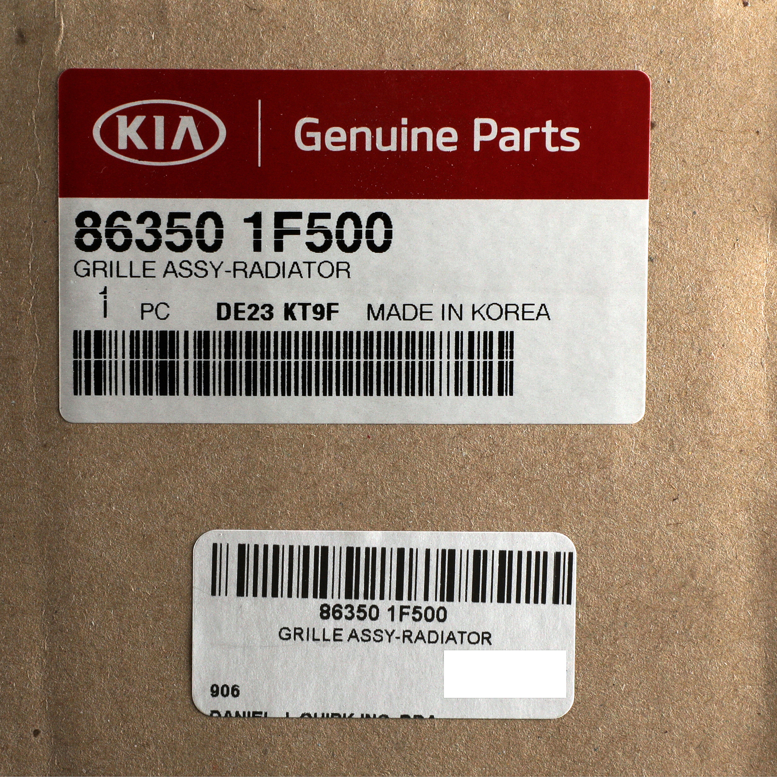 OEM NEW Front Honeycomb Radiator Grille 2009-2010 Kia Sportage 86350 ...