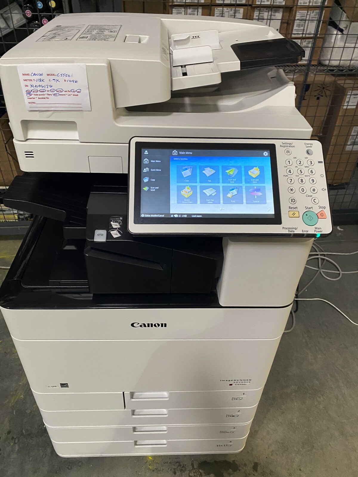 Canon Advance C5550i Color Printer Scanner Copier 50cpm LOW METER | eBay