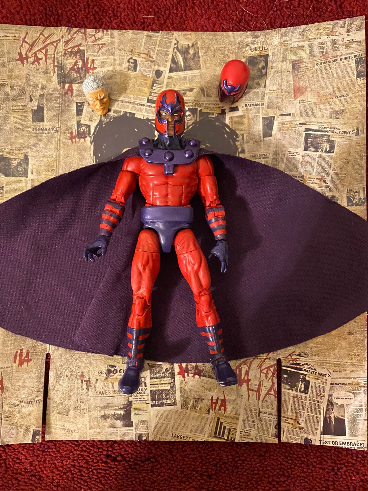 Custom magneto Cloth Cape For 1:12 Figure Marvel legends Cape Only | eBay