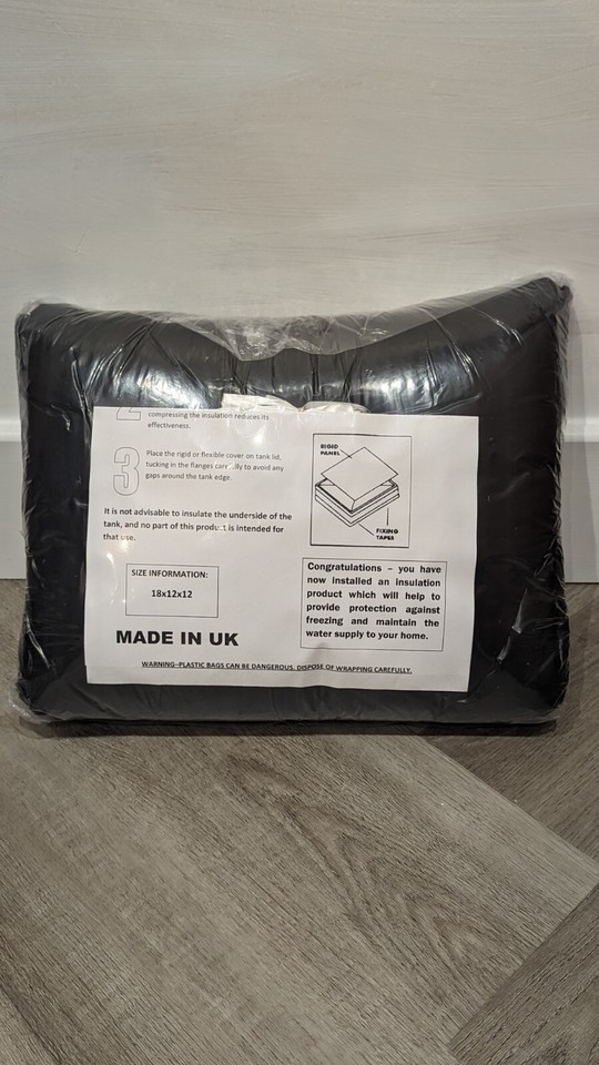 4 Gallon central heating/cold water tank lagging jacket 18"x12"x12 ...