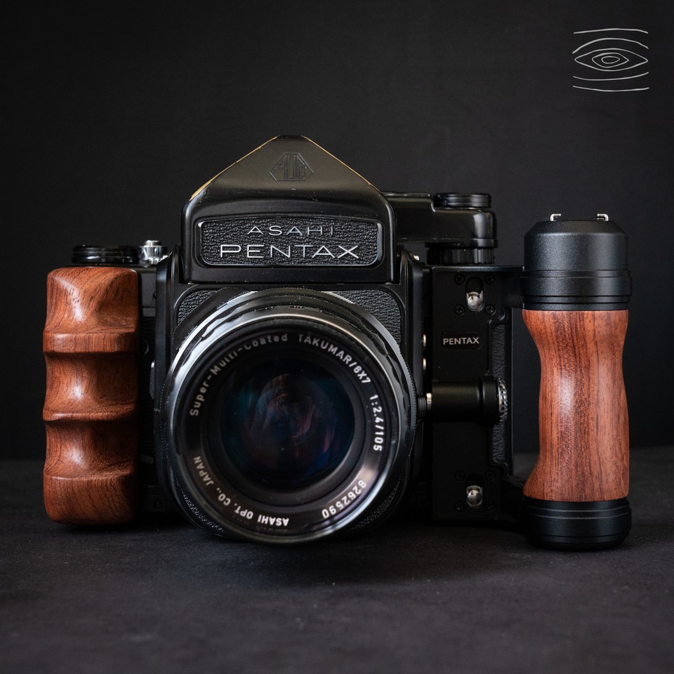 Wood Camera Hand Grip For Pentax 67 6X7 6*7 Left and Right Handle ...