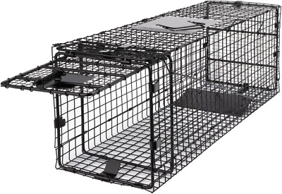 Folding 32 Inch Live Humane Animal Trap - Safe Traps for All Animals - Raccoons, | eBay